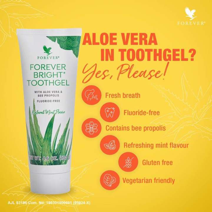 Forever Living Bright Sparkling Aloe Vera Toothpaste 130g | Lazada ...