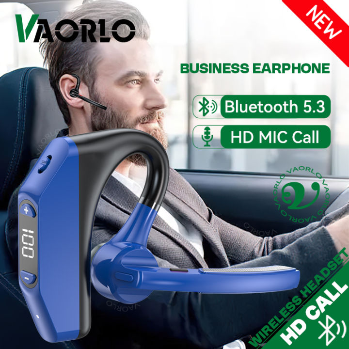 Ultra-long Standby Business Wireless Headset LED Display With MIC Noice Cancelling Left Right ...