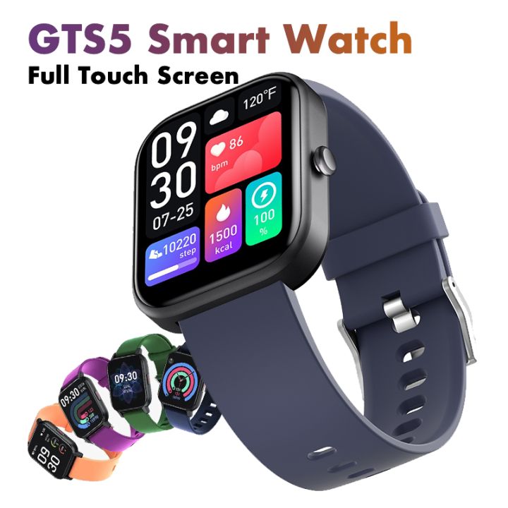 Smart Watch GTS5 Full Touch Screen Men Women Fitness Tracker Bluetooth Call Blood Pressure ...