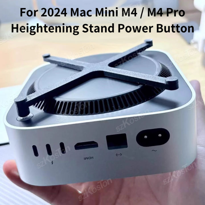 Stand Accessories for Mac Mini M4 2024,Power Button Base 3D Printing ...