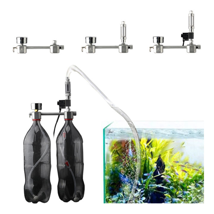 Aquarium DIY CO2 Generator System Kit CO2 Generator System with Solenoid Valve Bubble Counter ...