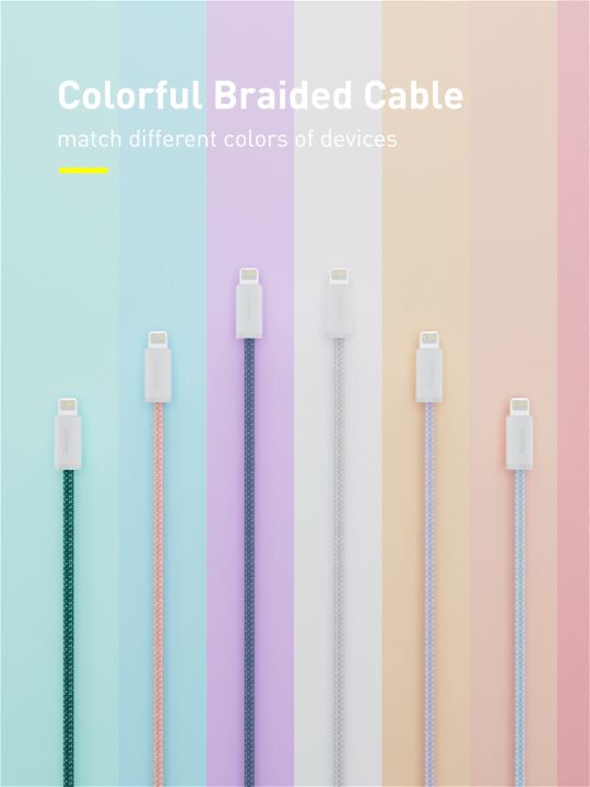 Baseus 2.4A USB lightning Cable For iPhone 13 Pro Max Fast Charging USB ...