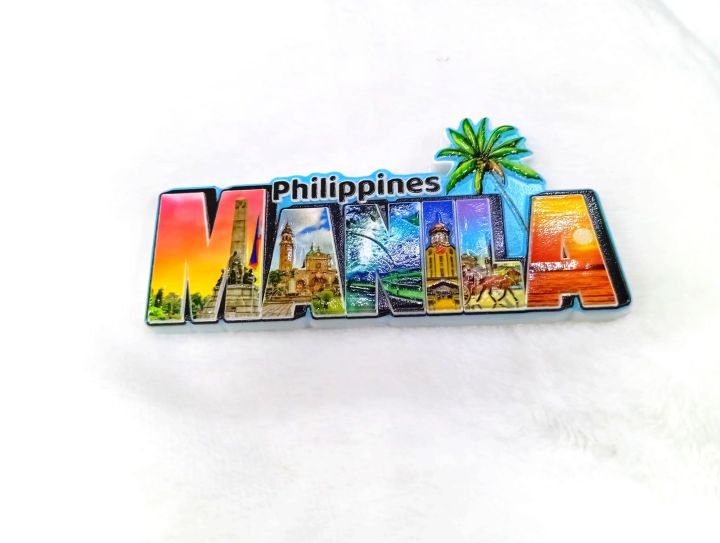 Manila Philippines Ceramic/Wooden Ref Magnet Souvenir Collection ...