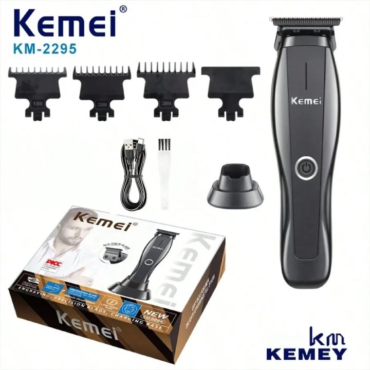Kemei KM-2295 Mini Hair Trimmer Hair Clipper Barber Razor Original Hair Cut Machine Base Charger ...