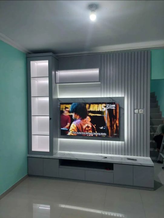backdrop TV minimalis HPL taco | Lazada Indonesia
