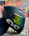 EVO HELMET CUSTOMIZED BRANDNEW DUAL VISOR with ICC STICKER with EXTRA ...