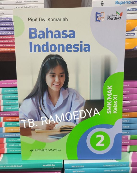 Buku Bahasa Indonesia SMK/MAK kelas XI Kurikulum Merdeka Erlangga ...