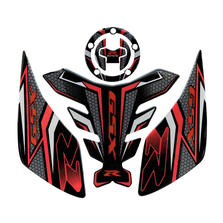 Suzuki GSXR Modified Fuel Tank Sticker 3D Fishbone Sticker Anti-skid ...