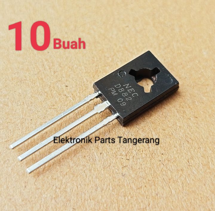 (10 Buah) D882 TRANSISTOR D882 NEC TRANSISTOR POWER NPN TO-126 3A 40V ...