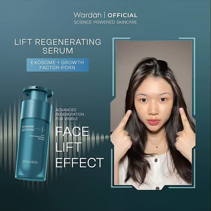 Wardah EXOSOME + PDRN Lift Regenerating Serum (clinic treatment serum ...