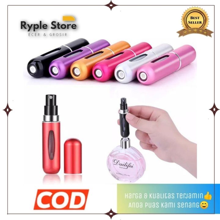 Botol Parfum Mini Travel 5 ML Isi Ulang Botol Pafume Spray Pewangi ...