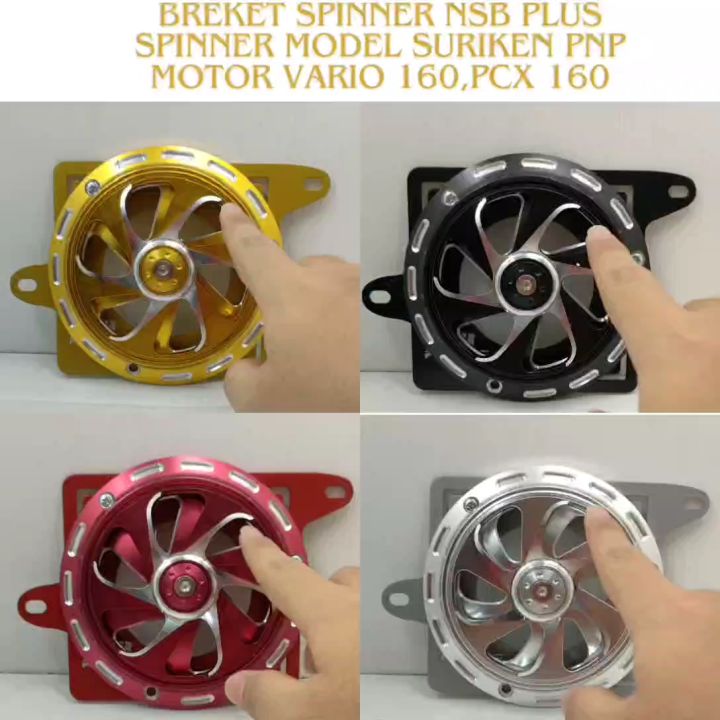 Breket Spinner Radiator NSB Set Spinner CNC Model Suriken Free baut PNP ...