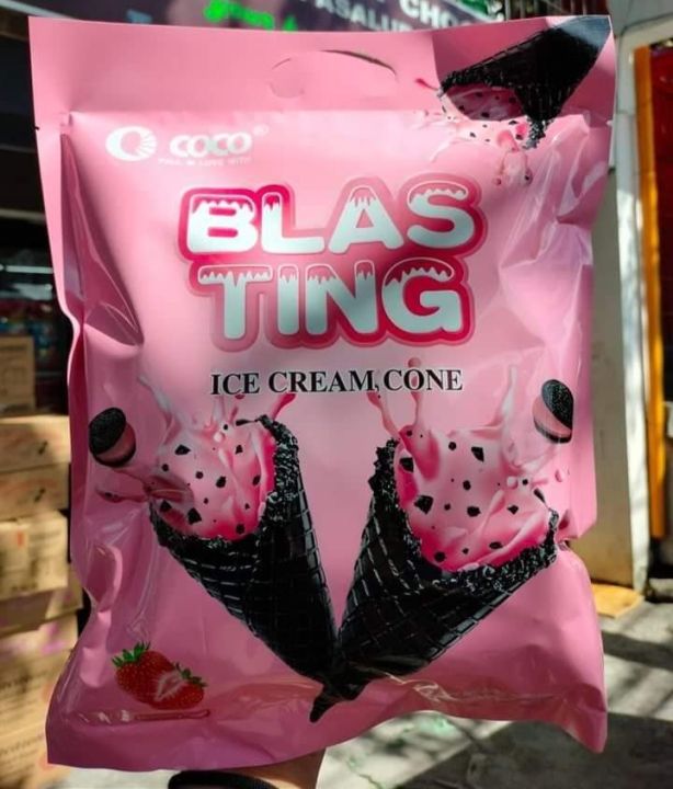 coco blasting ice cream cone 2 flavors 27pcs per pack | Lazada PH