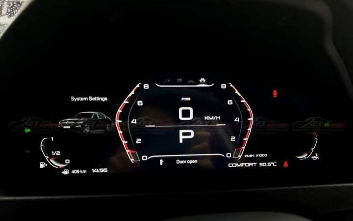 BMW F30 F32 F80 F82 Digital instrument cluster meter dash cover android ...