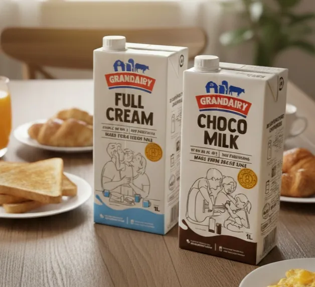 SUSU UHT GRANDAIRY FULL CREAM DAN CHOCO MILK COKLAT 1 LITER | Lazada ...