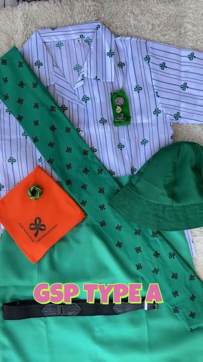 Senior Girl Scout Type A & B Complete Set of Uniform for Girls | BZ ...