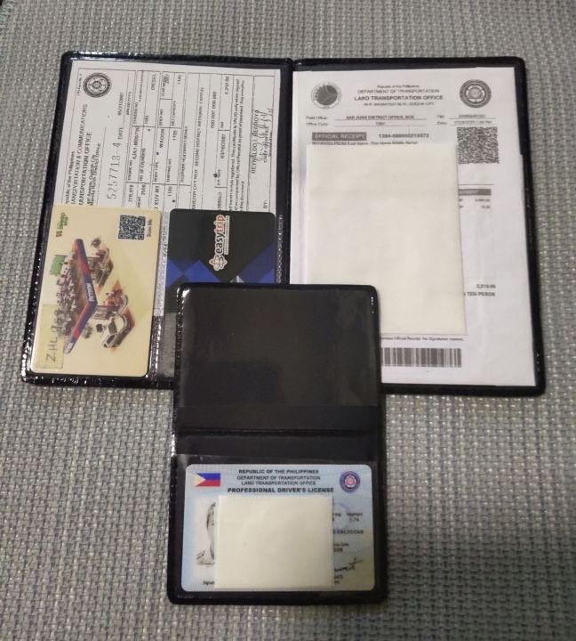 Driver's license and OR CR Holder with RFID holder (GORDON MATERIAL ...