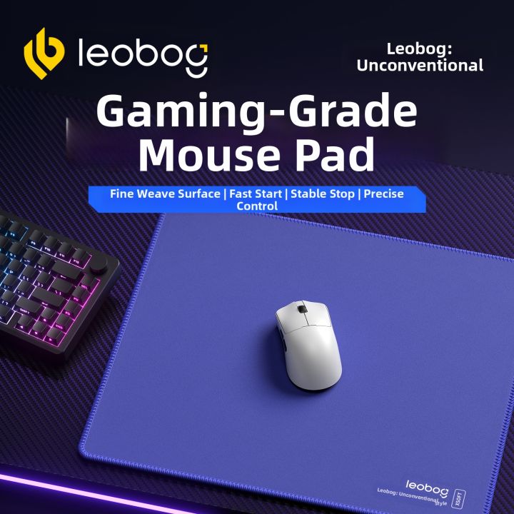 LEOBOG | FPS Gaming Thick Fine Surface Edge Locked Mouse Pad | Lazada PH