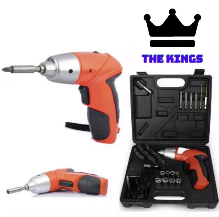 TheKing Tuoye Cordless Rechargeable Handy Drill Screwdriver 45pcs ...