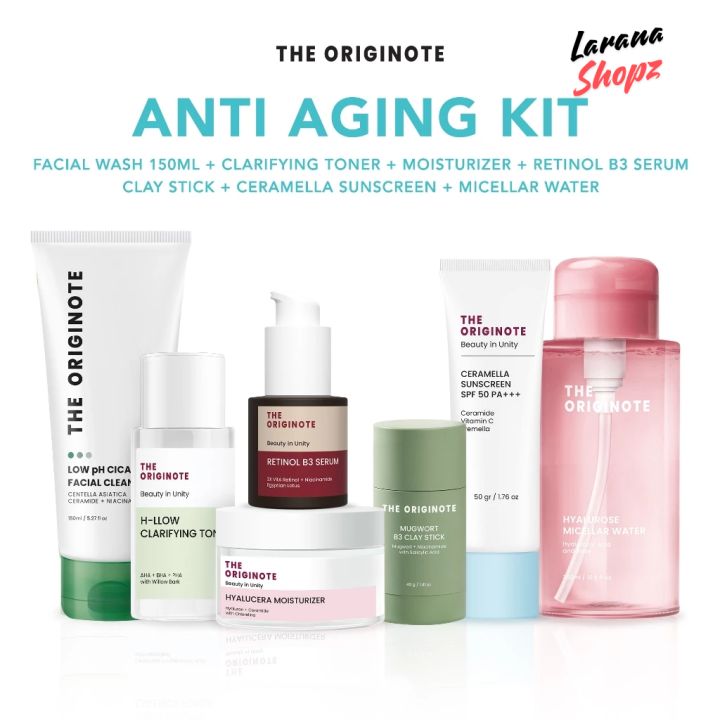 NEW - THE ORIGINOTE PAKET BUNDLE ANTI AGING KIT 7 IN 1 | Lazada Indonesia