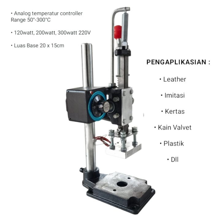 Alat Mesin Press Analog dengan Pemanas Hot Stamp pakai di Tutup botol ...