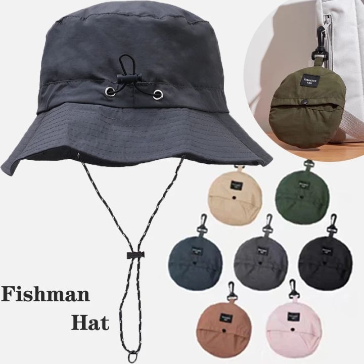 Waterproof Fisherman Hat Women Summer Anti-UV Camping Caps Men's Sport ...