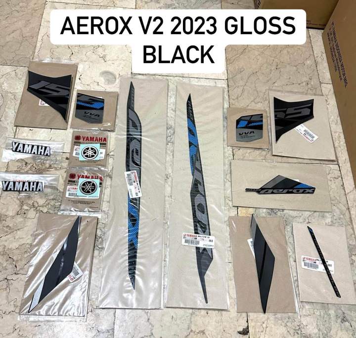 Aero 155 V2 2023 Gloss Black Decals. Yamaha Genuine | Lazada PH