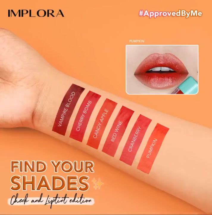 IMPLORA Cheek & Lip Tint Model Ice Cream 5.5gr | Lazada Indonesia
