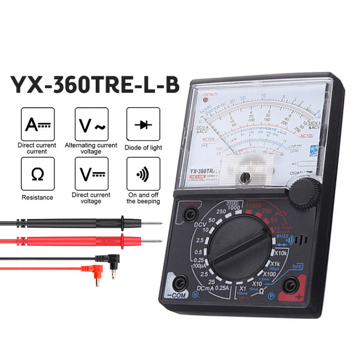 YX-360TRE-L-B Pointer Multimeter AC DC Measurement ICEO HFE with ... YX-360TRE-L-B Pointer Multimeter AC DC Measurement ICEO HFE with ...