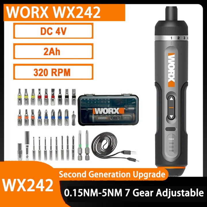 Worx 4V Electrical Screwdriver Sets WX242 Smart Cordless Electric ...