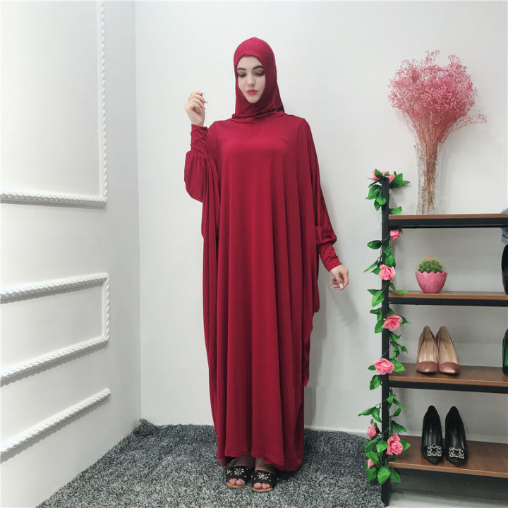 Eid Hooded Muslim Women Hijabs Dress Prayer Garment Ramadan Eid Prayer ...