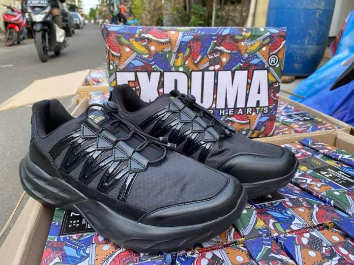 Sepatu exduma sparco super black | Lazada Indonesia