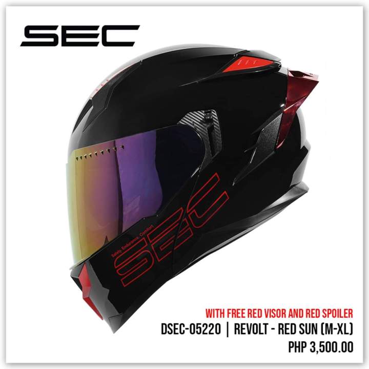 SEC Revolt Modular Dual Visor Helmet Graphic Colors with Free Extra ...