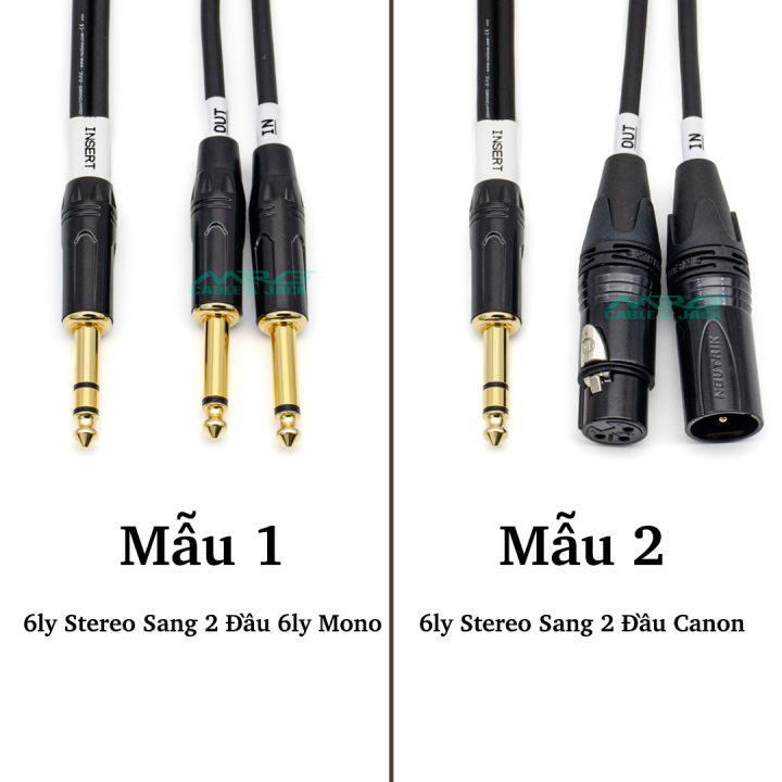 Dây insert Kết Nối Cổng insert mixer Sang Các Thiết Bị EQ, Compression ...