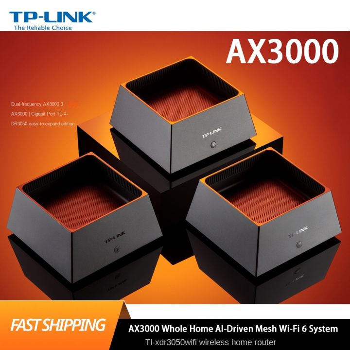 TP-Link AX3000 Whole Home Mesh Wi-Fi 6 System Dual-Band Mesh to 6,500 ...