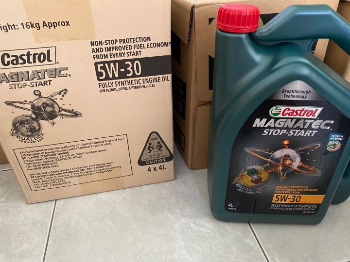 CASTROL MAGNETEC 5W30 DUALOCK NEW PACKING STOP START FULLY SYNTHETIC ...
