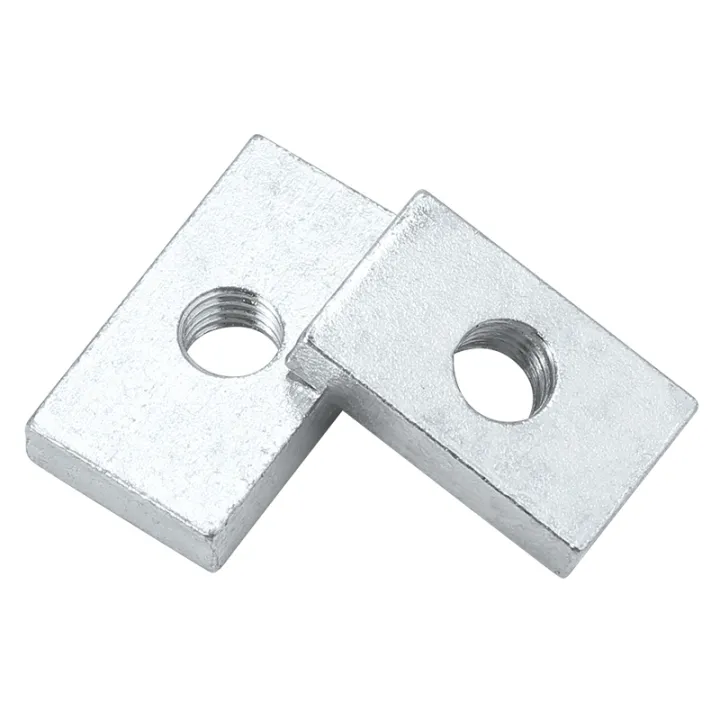 POWER&STRONG | Carbon Steel Galvanized Block Square Nut | Lazada ...