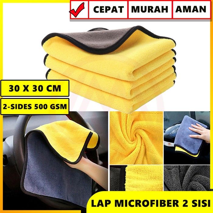 Kain Lap Detailing Microfiber 500 GSM | Lazada Indonesia