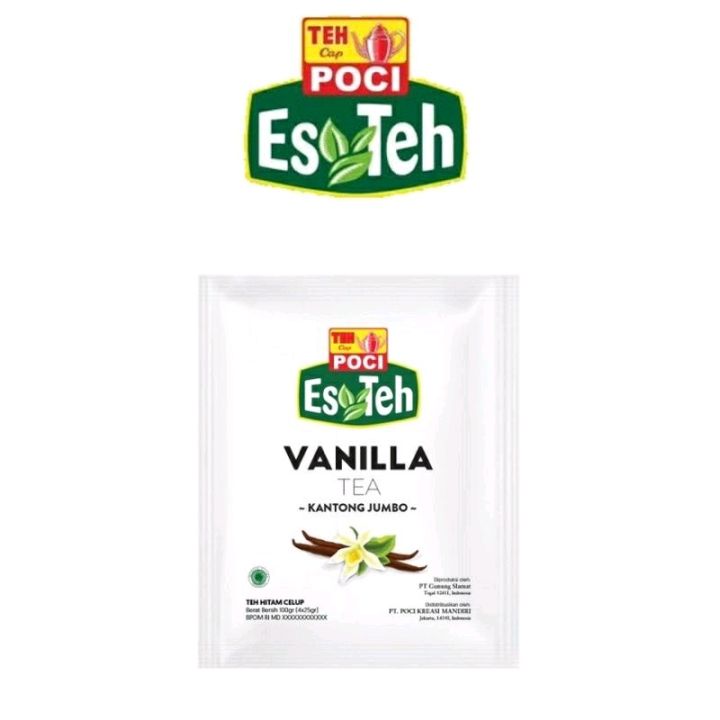 Teh poci vanila celup Jumbo 100 gr isi 5 bungkus Rasa dan Aroma vanilla ...