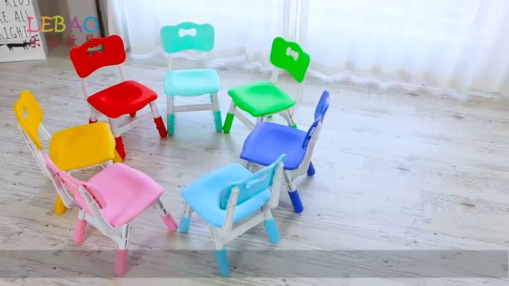 Liftable Children's Chair Kindergarten Back Chair Baby Plastic Chair ...