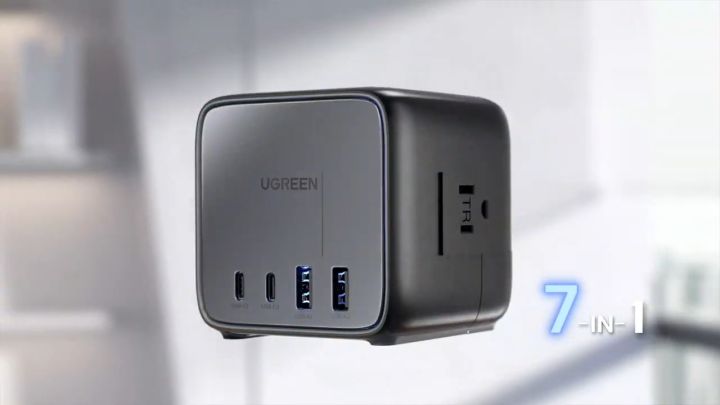 UGreen Diginest Cube Power Strip 7-in-1 65W USB-C GaN Fast Charging Station Charger (UK) | Lazada