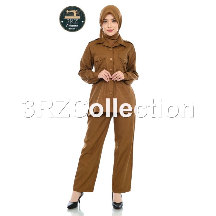 Baju Seragam Khaki Pns Wanita Setelan Seragam Pns Pemda Wanita Baju Pdh ...