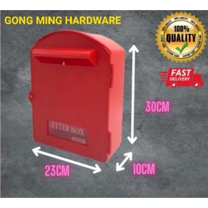 Pvc Post Letter Box /Red Plastik Mali Box /Peti Suret Plastik Merah ...
