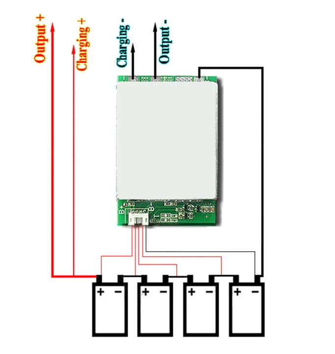 4S 12V 100A BMS LiFePo4 Lithium Iron Phosphate Battery Protection ...
