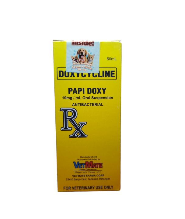 PAPI DOXY ANTIBACTERIAL for Cats & Dog to treat Bacterial infections at ...
