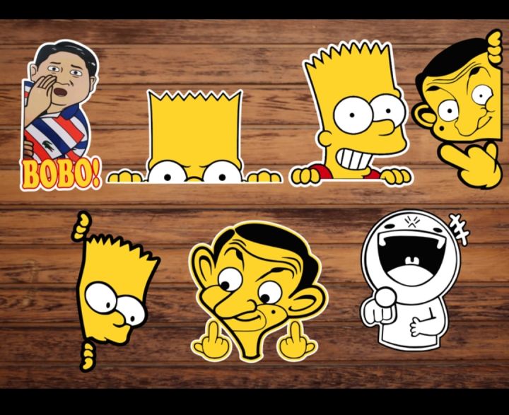 Vinyl Sticker Waterproof Laminated Sticker Peeking Outdoor Indoor ...