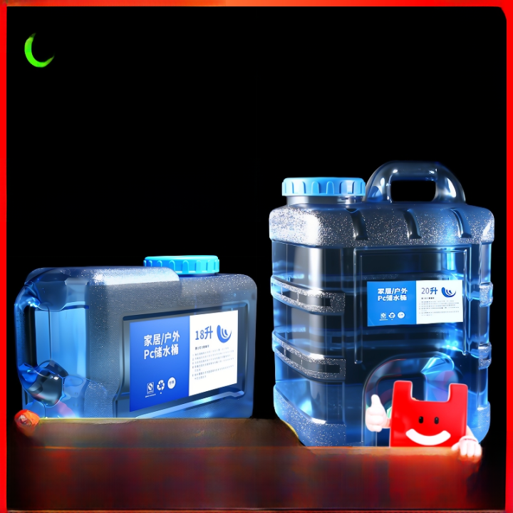 Outdoor Portable Folding Plastic Water Bucket Mineral Water Storage ...