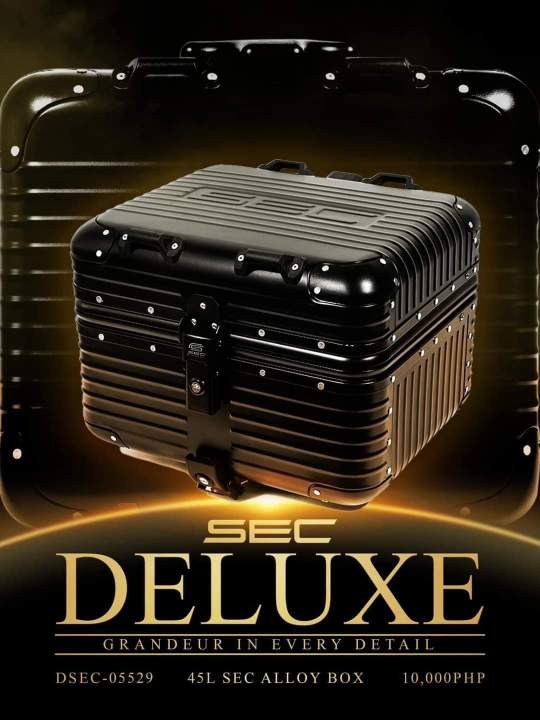 Sec Deluxe Alloy Topbox 45liters | Lazada PH