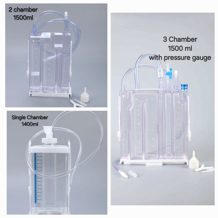 Chest Drainage bottle 1,2,3 Chamber 1500ml CTT bottle Medical Supplies ...