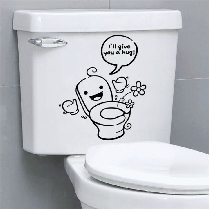 Toilet Lid Stickers Decorative Full Stickers Waterproof Self-Adhesive ...